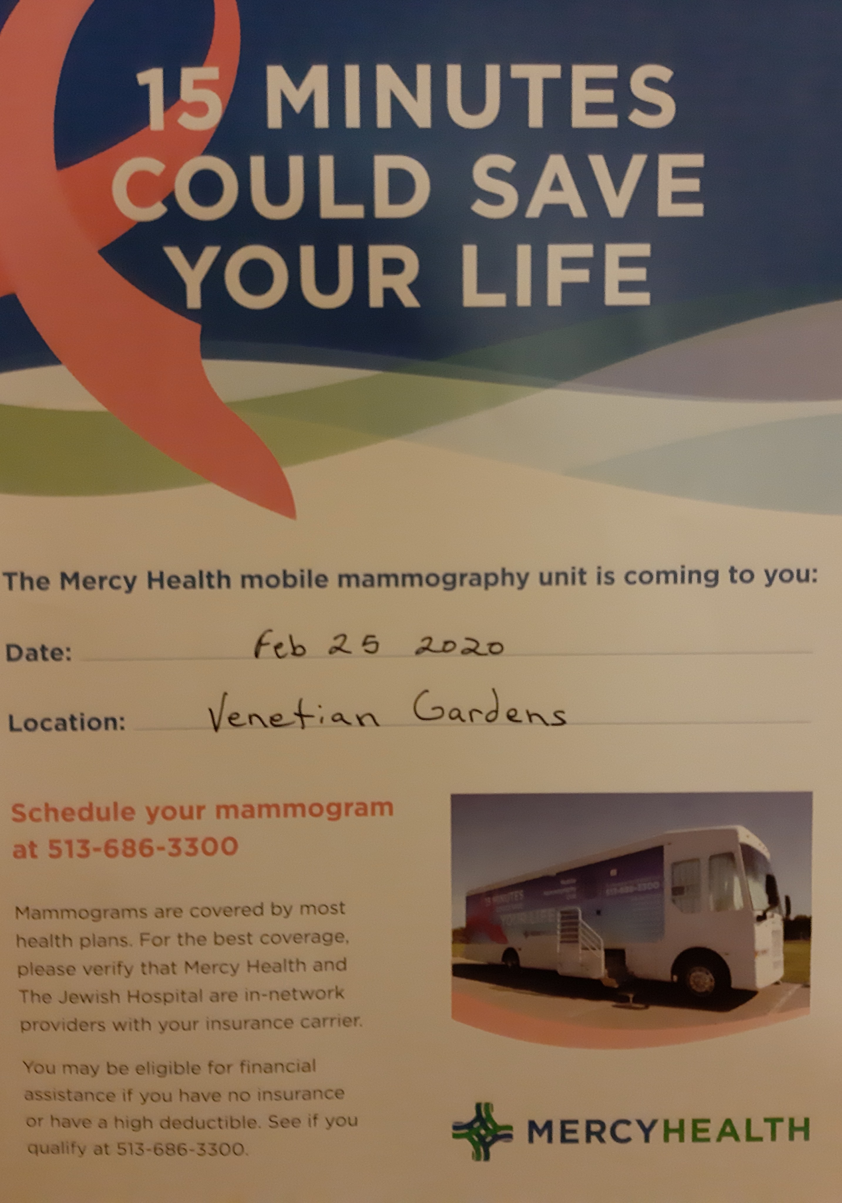 Mammogram Bus Coming to Loveland Nursing Home
